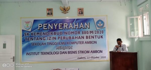 STIKOM AMBON RESMI BERUBAH MENJADI ITB STIKOM AMBON – Lembaga Layanan Pendidikan Tinggi Wilayah XII